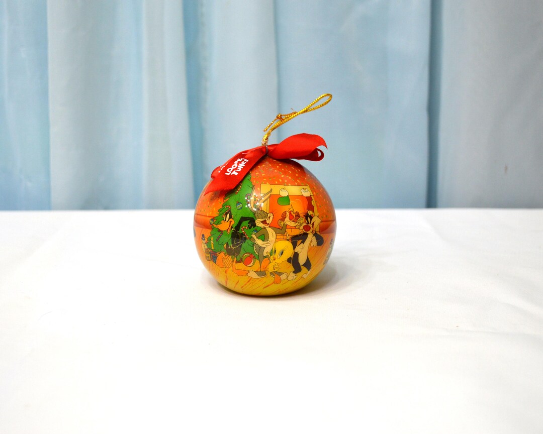 1990s Looney Tunes Christmas Bulb, Daffy Duck, Bugs Bunny, Tweety Bird ...