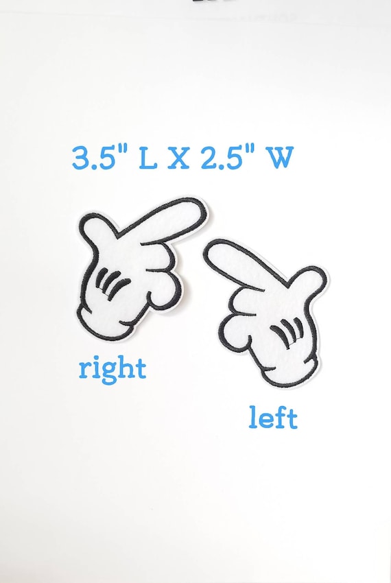 Mickey Mouse Hand Pointing Left