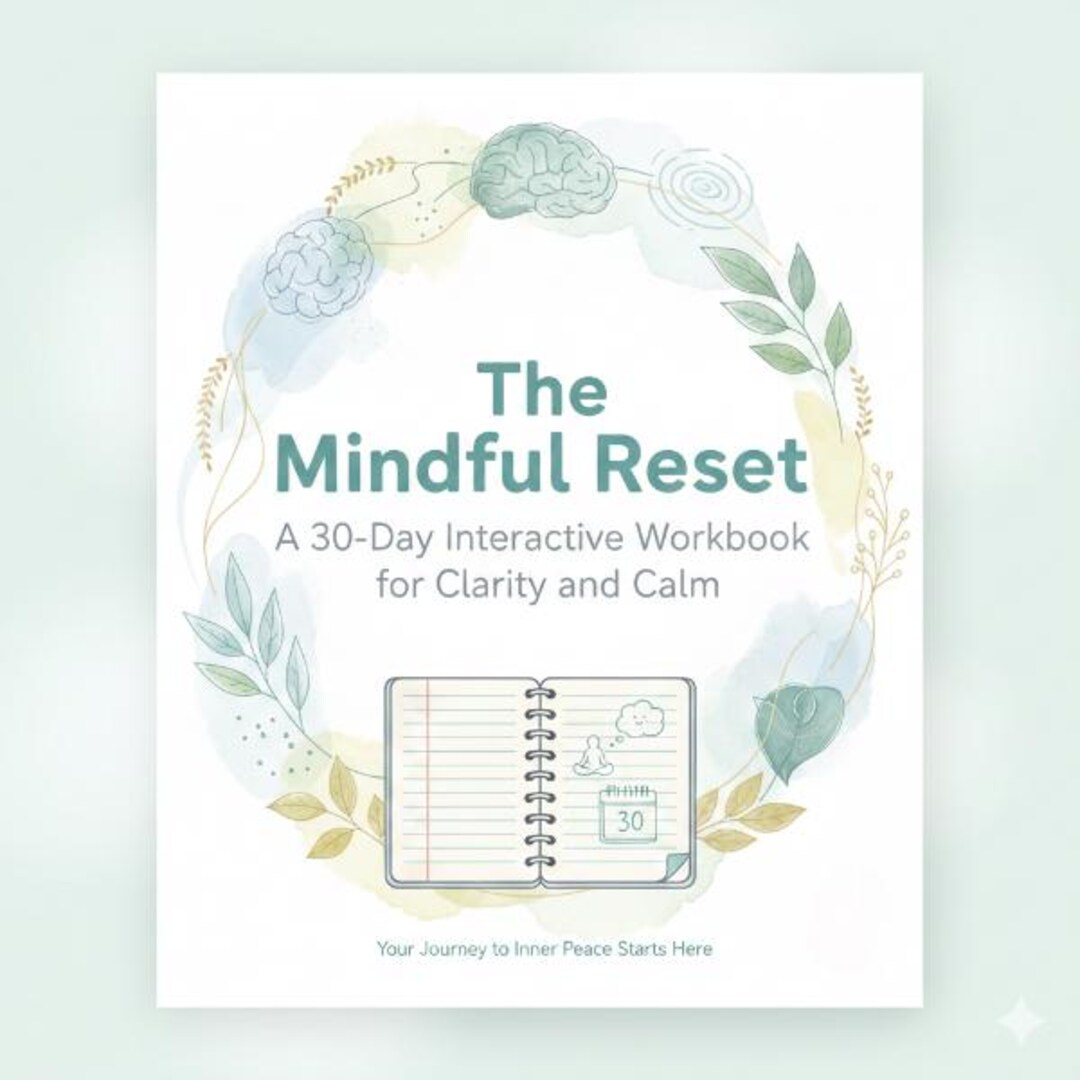 30-day Mindful Reset Workbook for Anxiety Relief and Mental Clarity ...