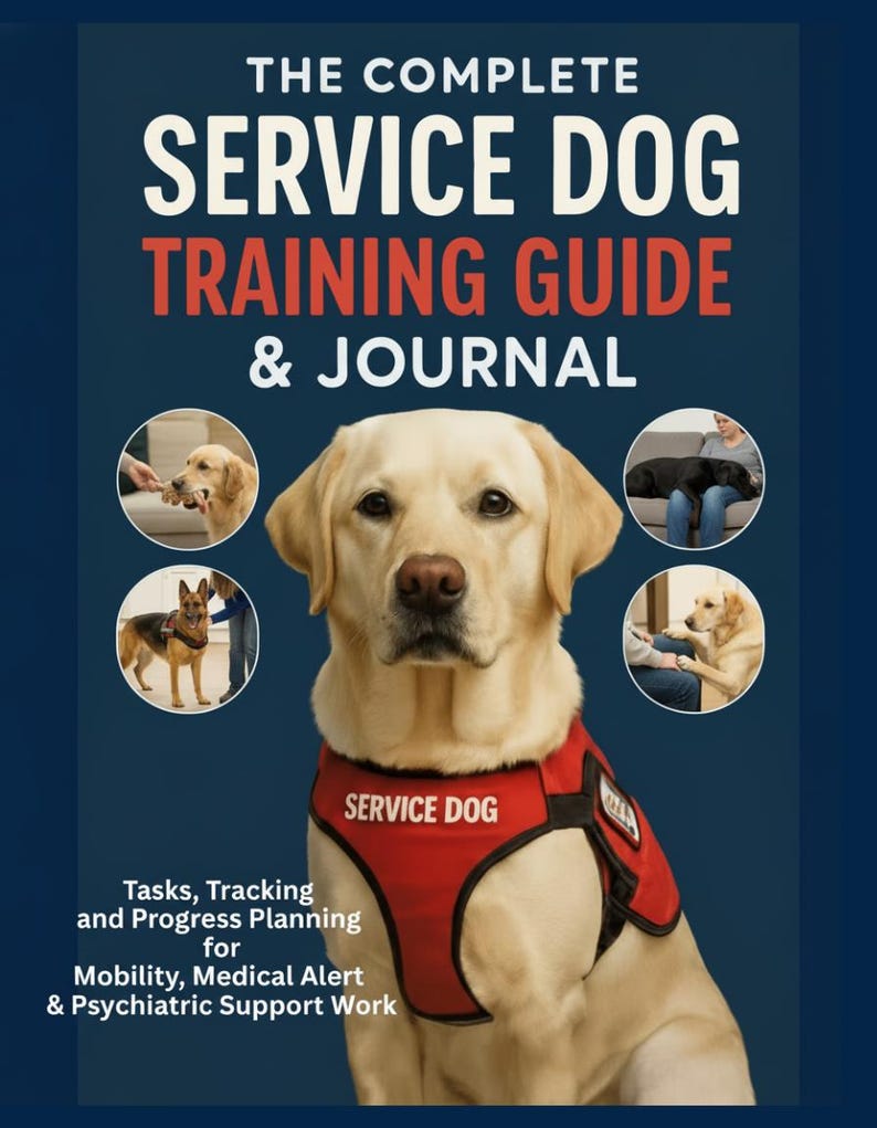 Service Dog Task Training Guide PDF for Owner-trainers | In-depth ...