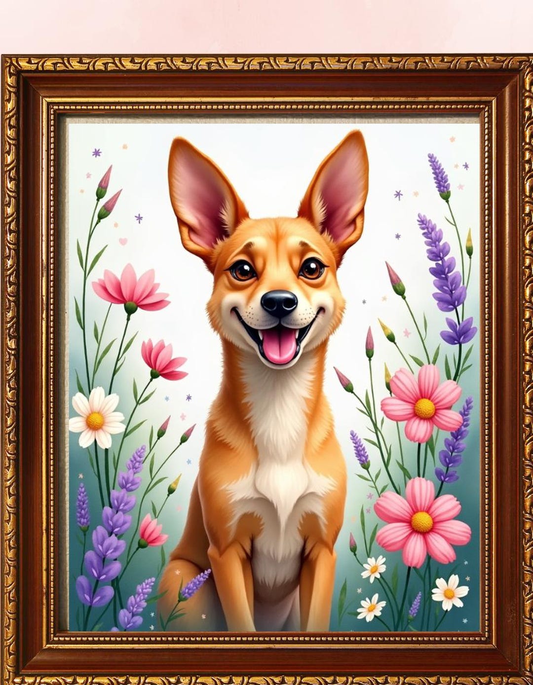 Potcake Dog Aesthetic Print, Printable Village Dog Wall Art, Potcake ...