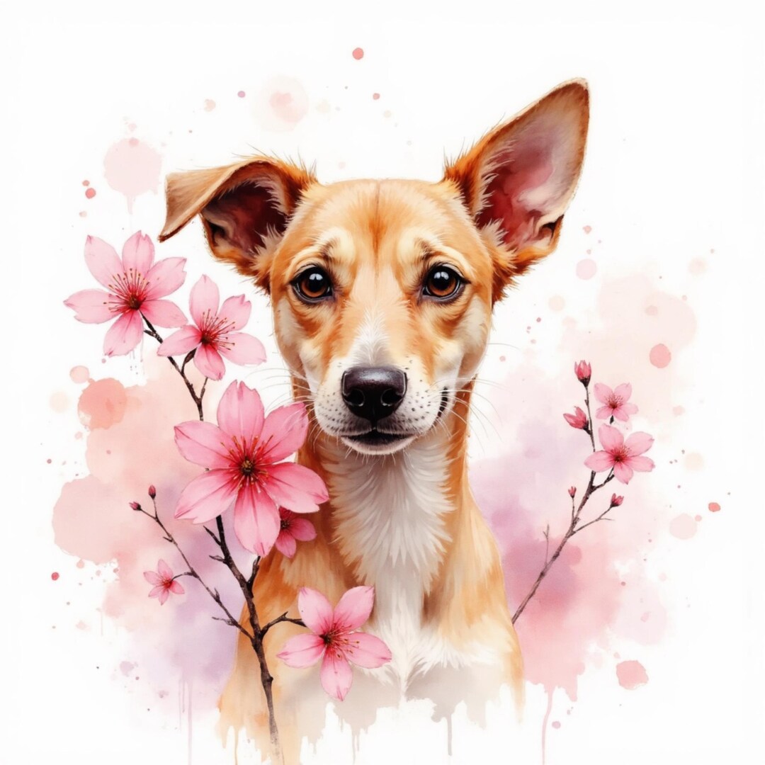 Potcake Dog Clip Art Bundle PNG | Watercolor Puppy Digital Download ...