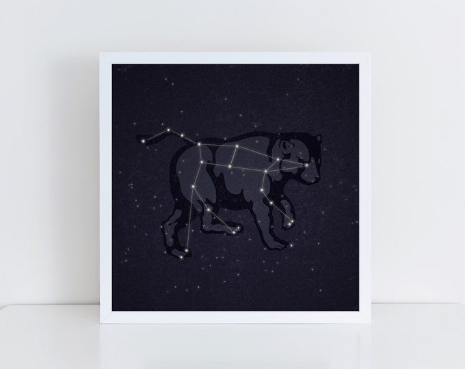 Ursa Major Print, Ursa Major Poster, Ursa Major Art, Constellation ...