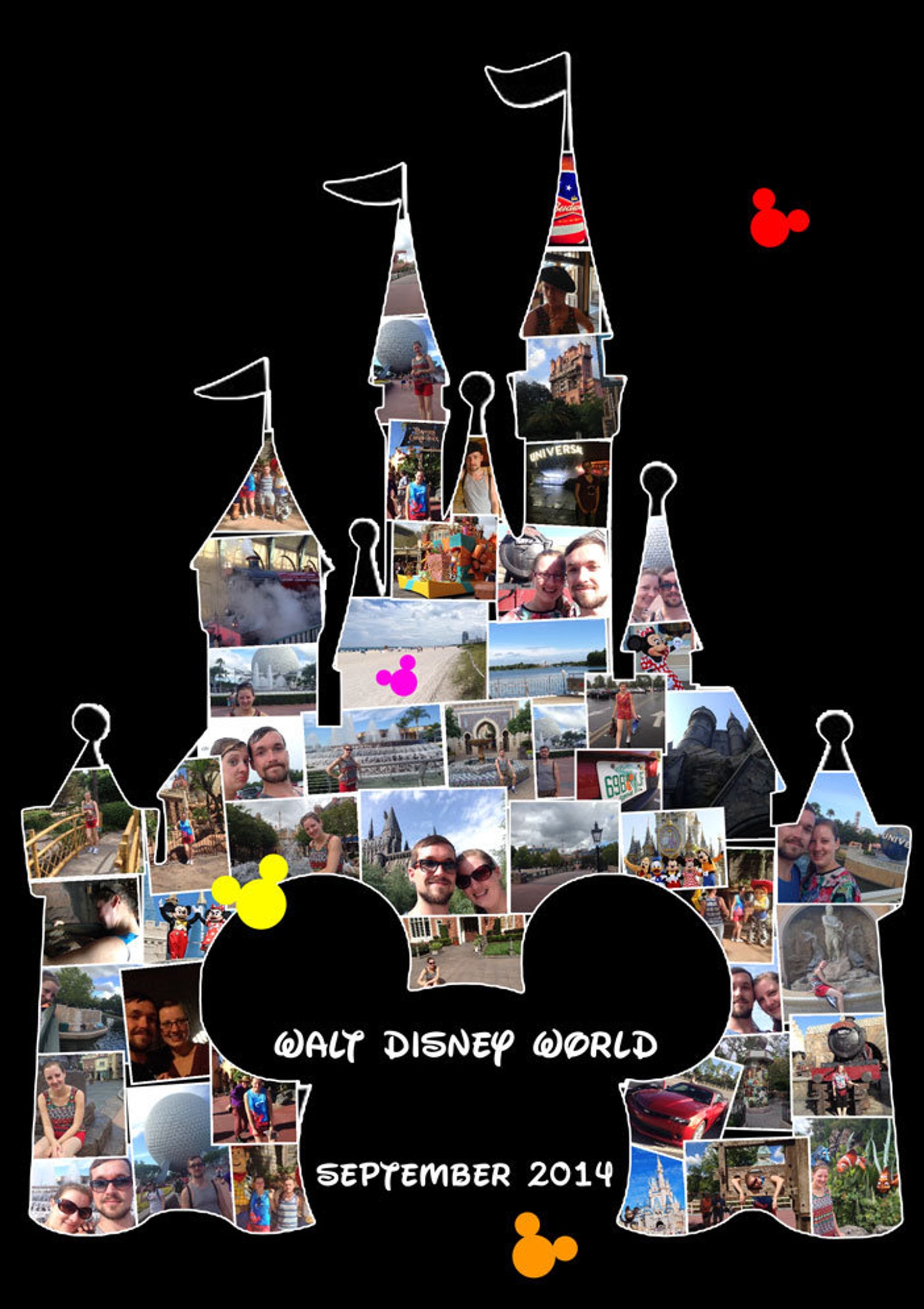 Disney Castle Collage Print/jpg/canvas Gift for Any - Etsy