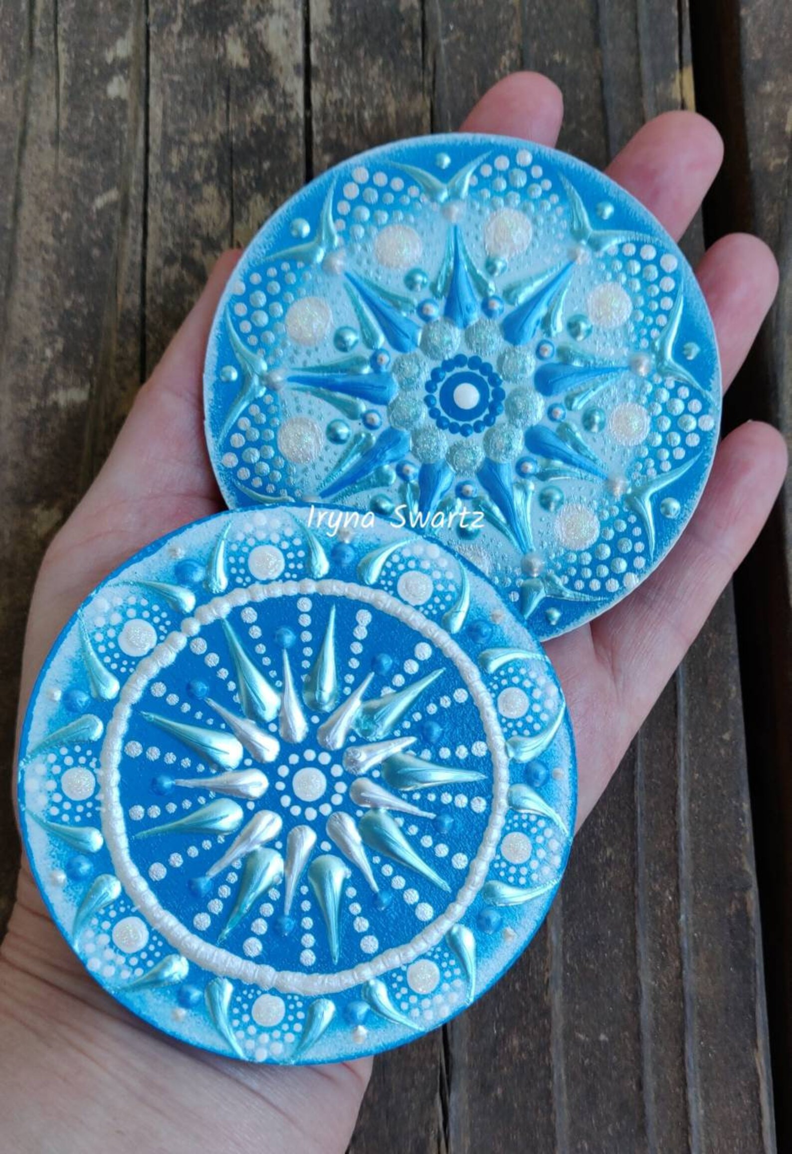 Hand Painted Wooden Magnet Fridge Magnetpainted Wood Wooden | Etsy