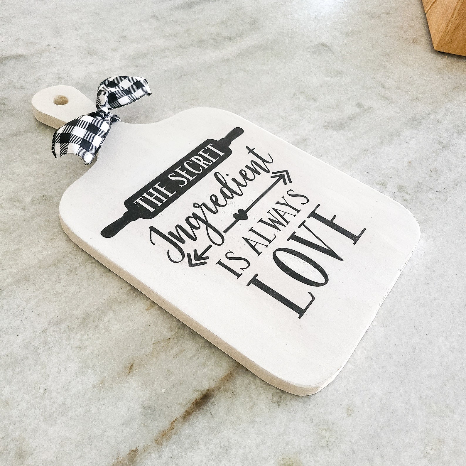 Decorative Farmhouse Cutting Board Sign the Secret Ingredient - Etsy