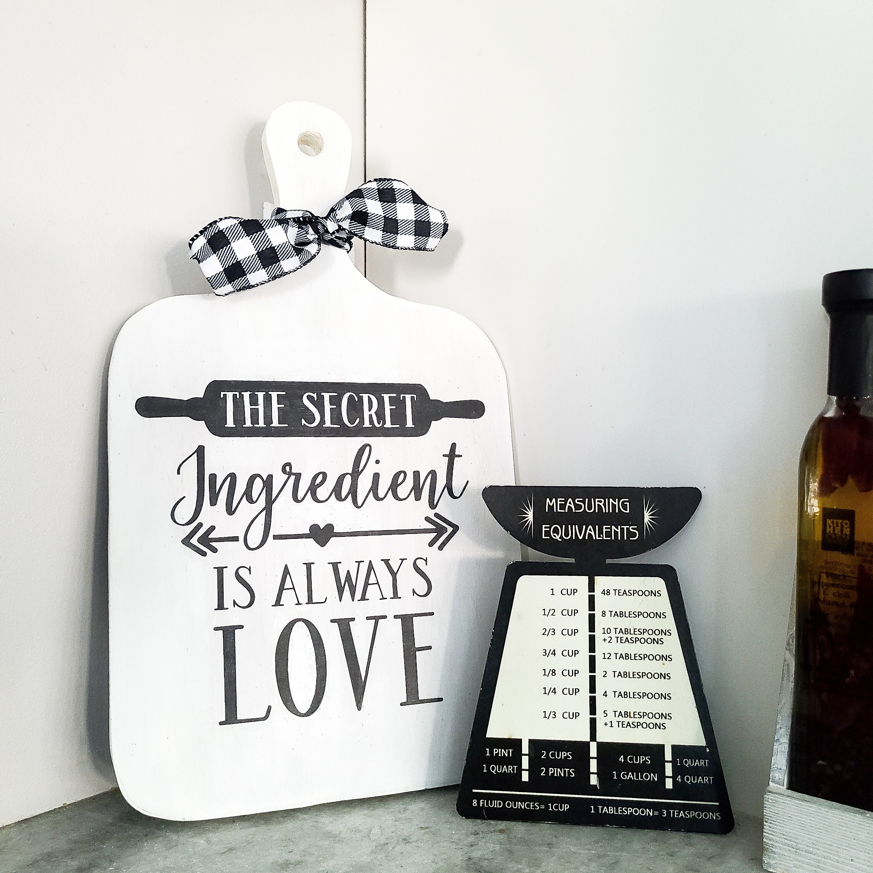 Decorative Farmhouse Cutting Board Sign the Secret Ingredient - Etsy