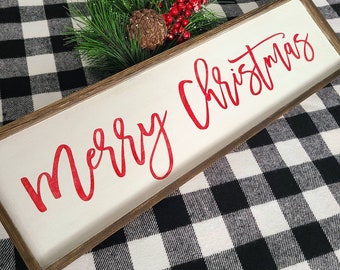 Rustic Christmas Sign | Etsy