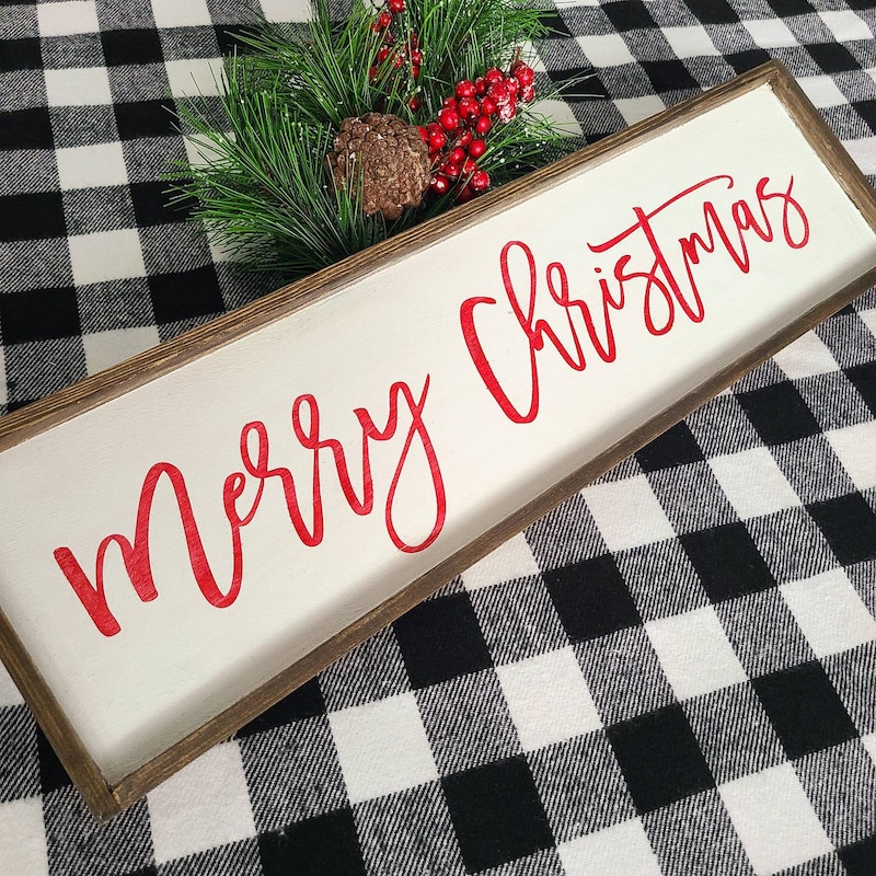 Farmhouse Christmas Sign - Etsy
