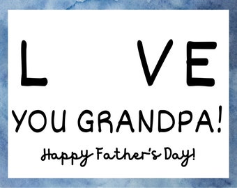 Father's Day/dad Birthday Handprint Craft/gift for Grandpa/kid's Craft ...