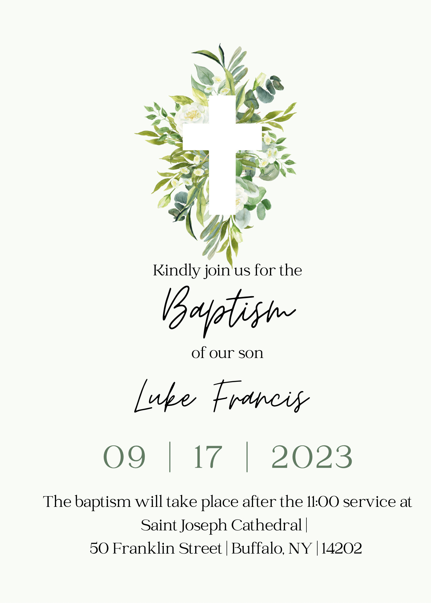 Editable Baptism Invitation Digital Download - Etsy