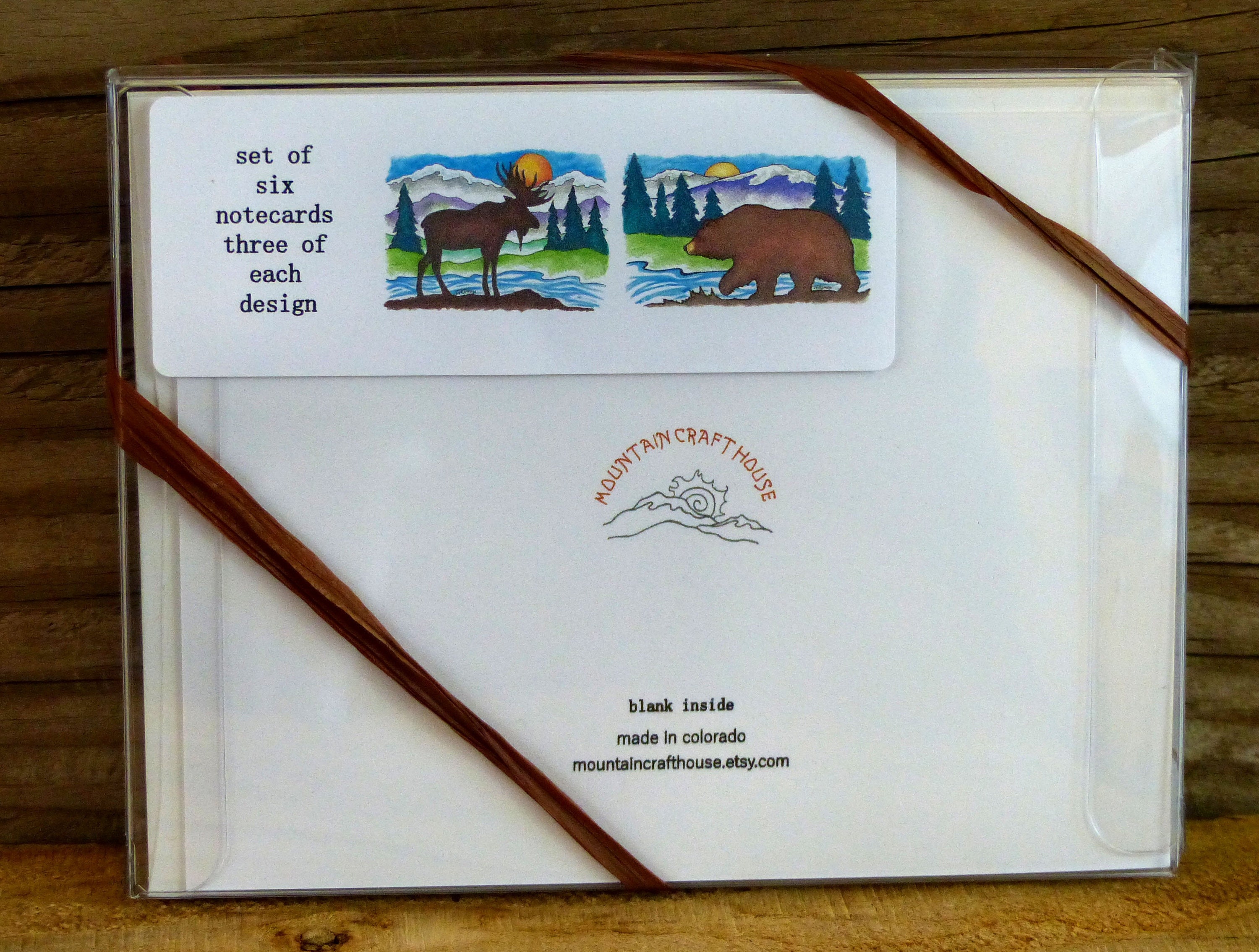 Moose and Bear in the Mountains, Note Cards, Blank Inside, Boxed Set of ...