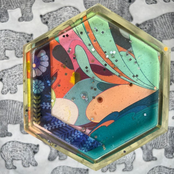 Hexagon Coasters - Etsy