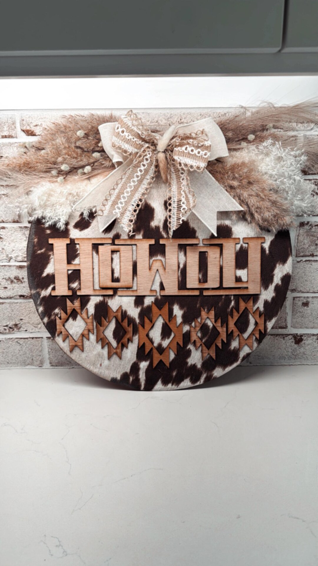 Western Front Door Decor | Western Wreath | Aztec | Steer | Western ...