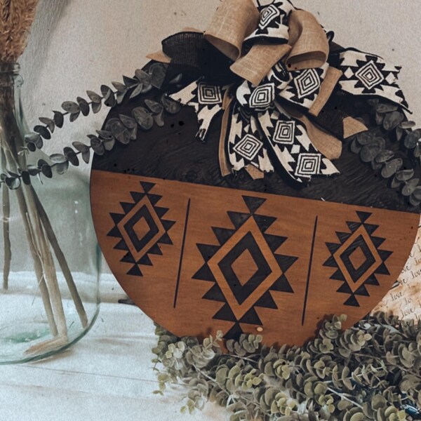 Aztec Door Hanger - Etsy
