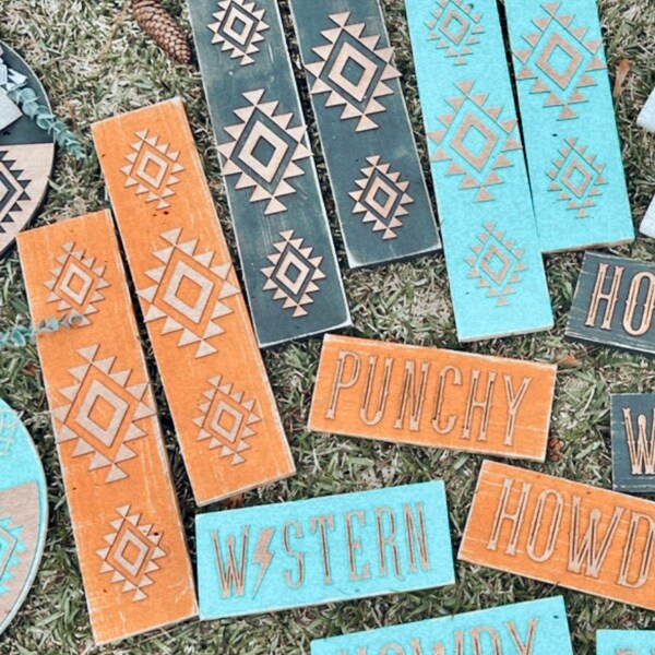 Aztec Wood Sign - Etsy