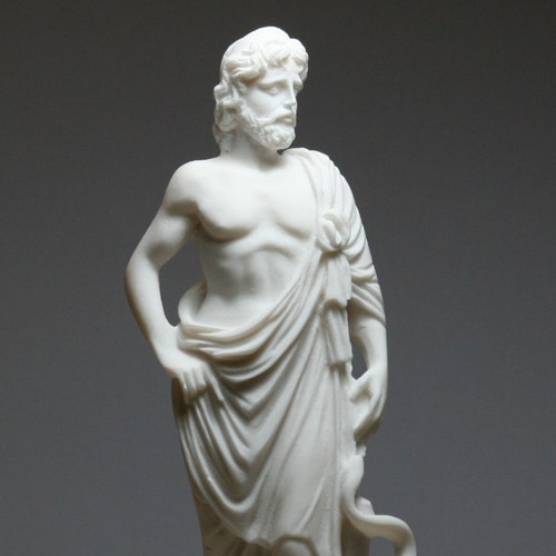 Asclepius Greek God of Medicine & Physicians Statue Sculpture | Etsy