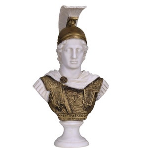 ALEXANDER the GREAT King With Helmet and Armor Head Bust Greek - Etsy