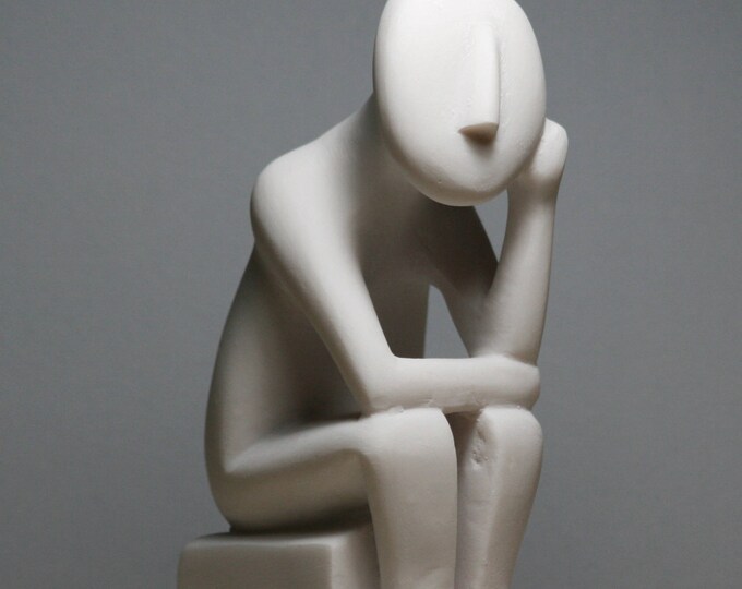 THINKER Cycladic Greek Art Figurine Idol Modern Statue - Etsy