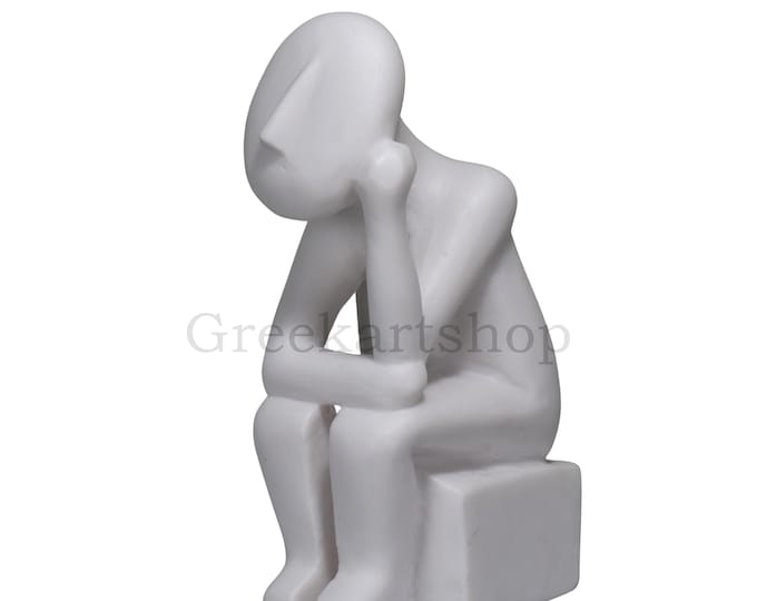 Cycladic Figurine Idol Thinker Ancient Greek Sculpture Statue - Etsy