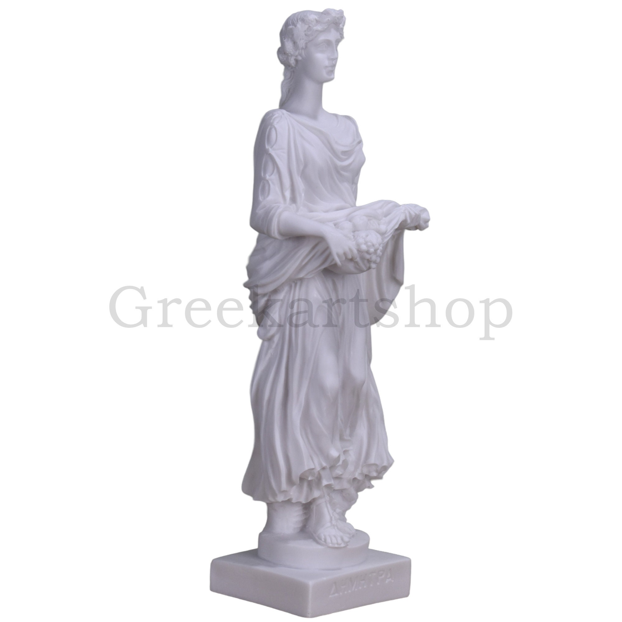 DEMETER Ceres Goddess Mother of Nature Cast Marble Statue - Etsy