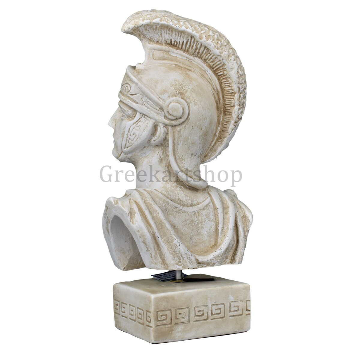 Roman Soldier With Helmet Bust Head Greek Roman Statue Sculpture Hard ...