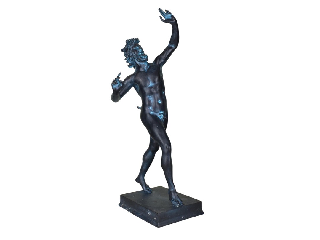 Dancing Faun of Pompei Satyr Pan Roman Statue Sculpture Real Bronze ...
