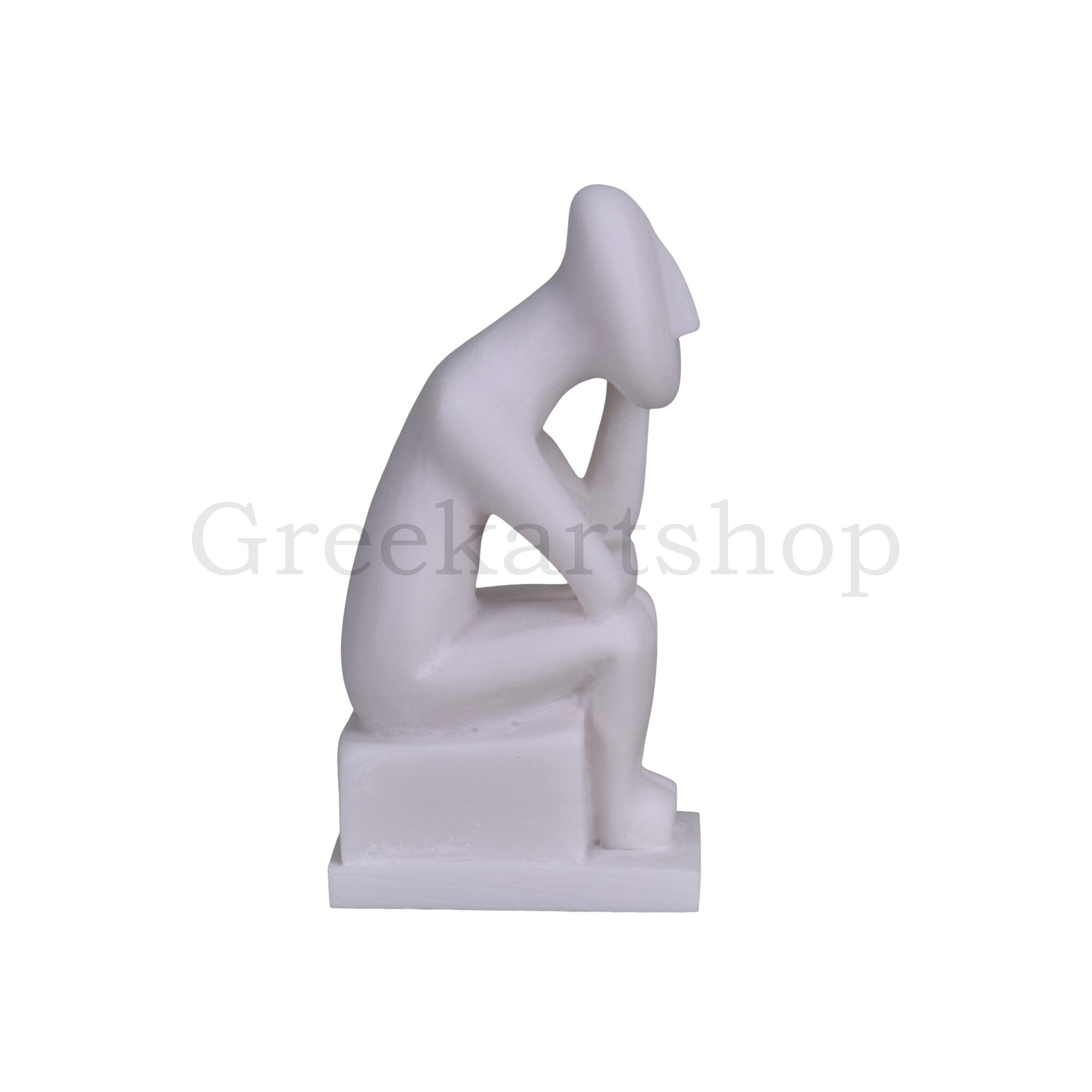 THINKER Cycladic Greek Art Figurine Idol Modern Statue - Etsy Canada