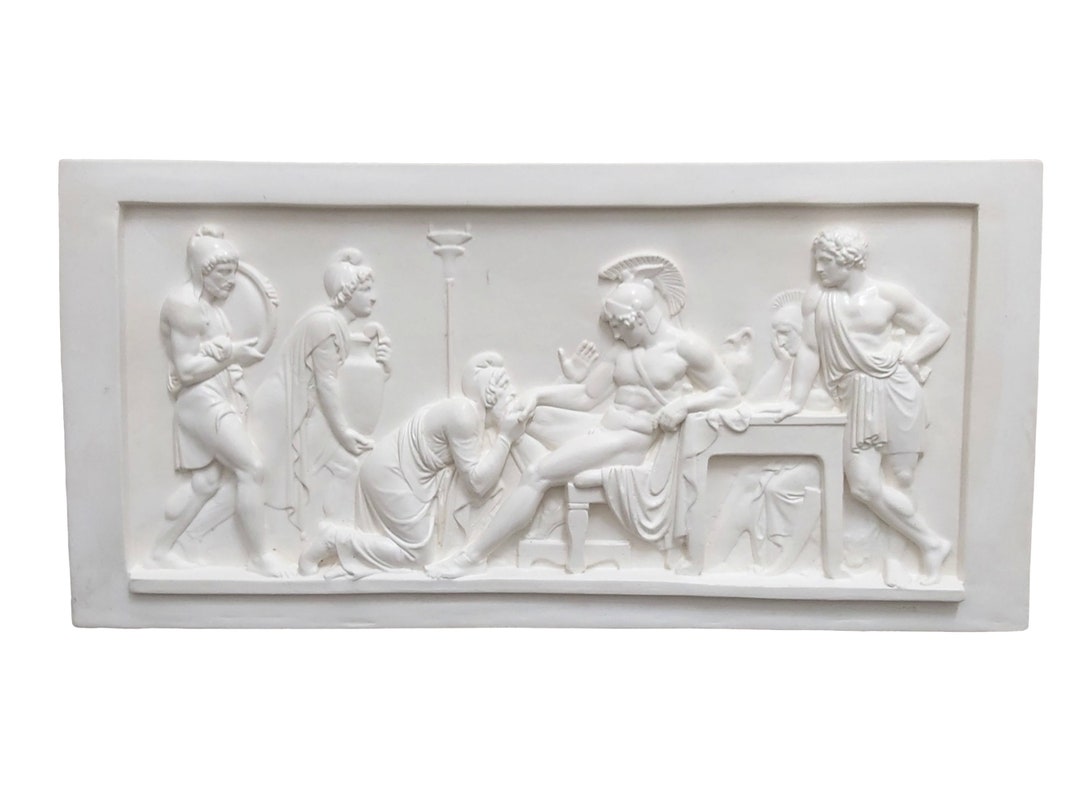 Priam Pleads With Achilles for Hector's Body Iliad Homer Relief Frieze ...