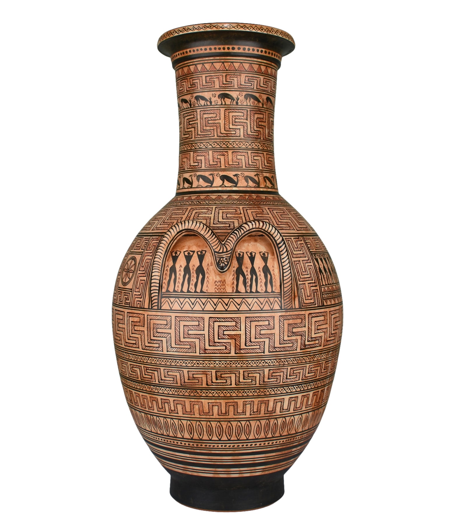 Dipylon Amphora Geometric Vase Ancient Greek Pottery Ceramic | Etsy