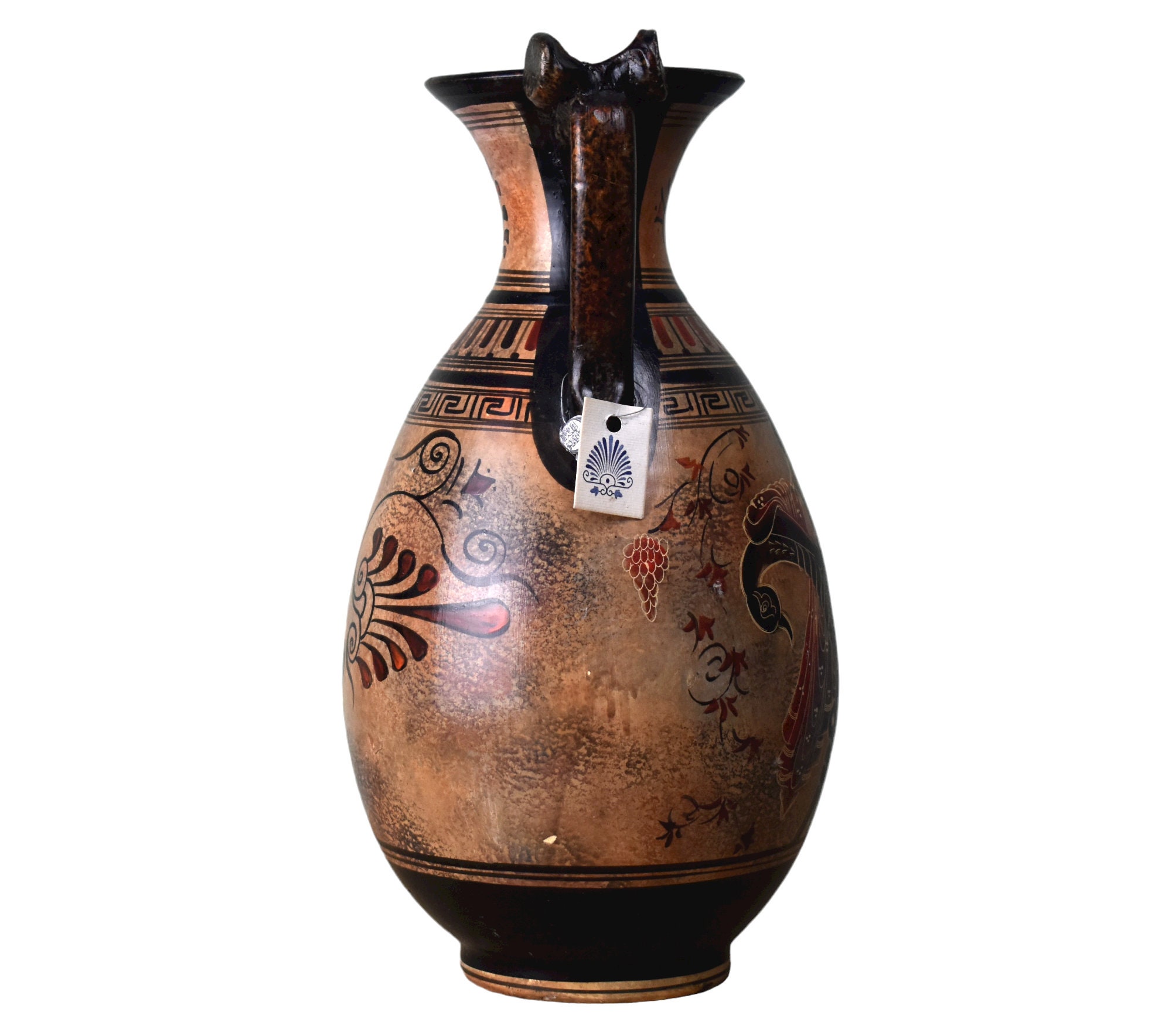 God Dionysus With Grapes Ancient Greek Vase Pottery - Etsy