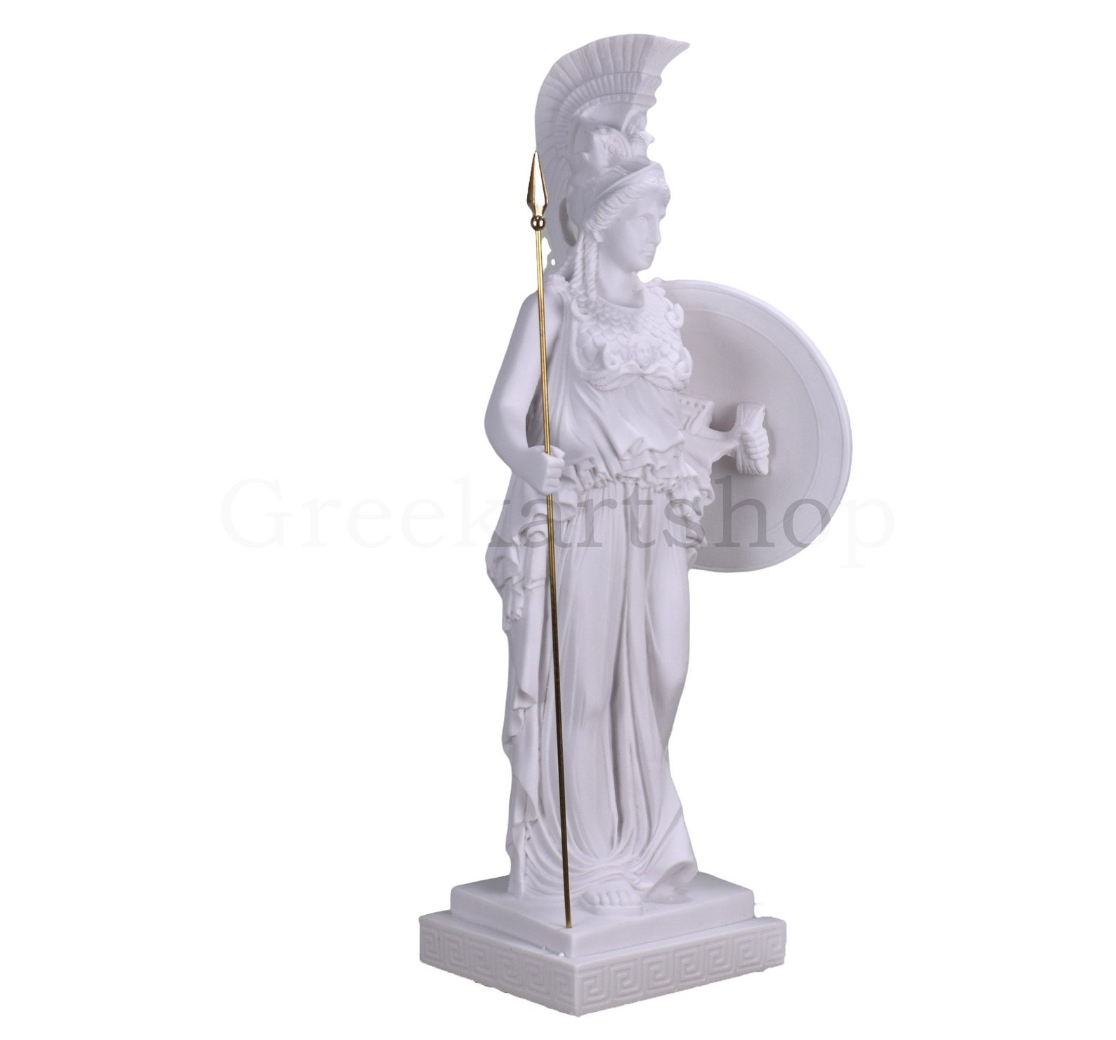 Athena Minerva Greek Roman Goddess Cast Marble Sculpture - Etsy
