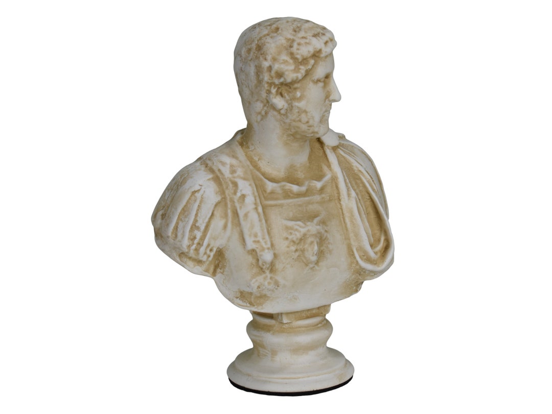 Adrian Roman Emperor Lover of Antinous Bust Head Portrait Sculpture ...