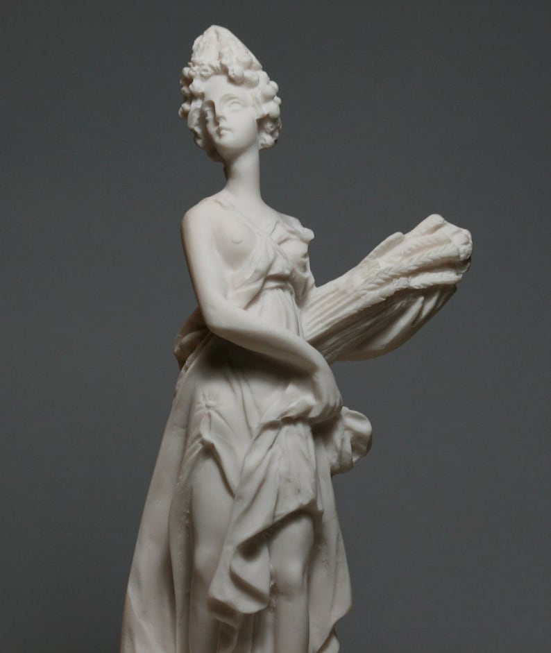 DEMETER Ceres Goddess Mother of Nature Fertility Statue | Etsy