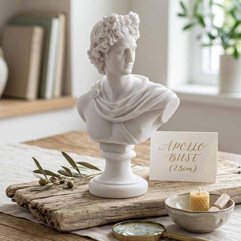Apollo Bust Greek God - Etsy UK