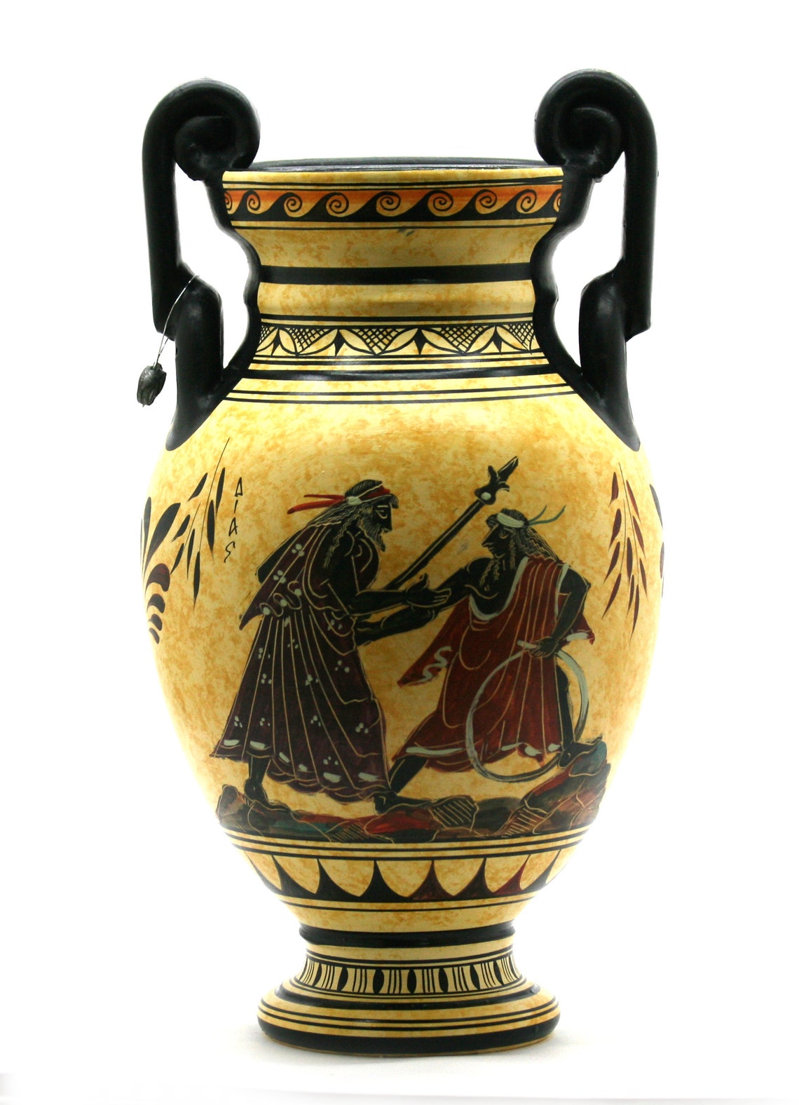 Muse Playing Lyre Amphora Vase Ancient Greek Pottery Ceramic - Etsy