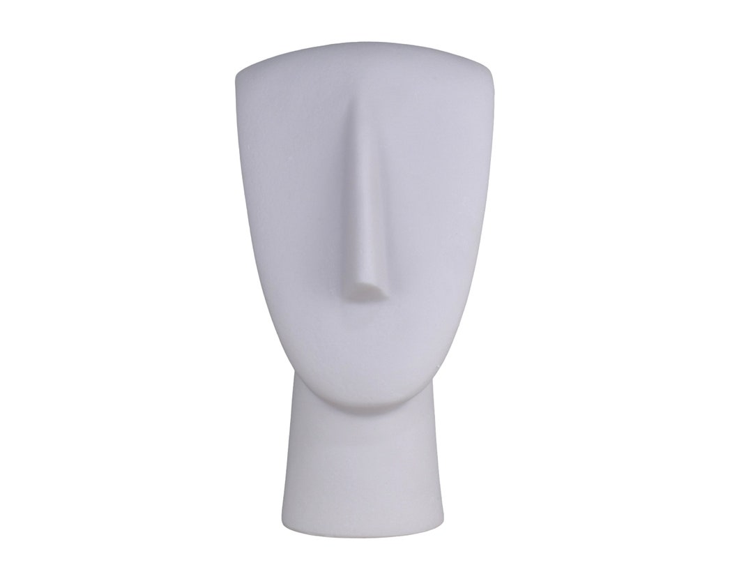 Cycladic Head Idol Greek Figurine Modern Art Cast Marble Statue ...