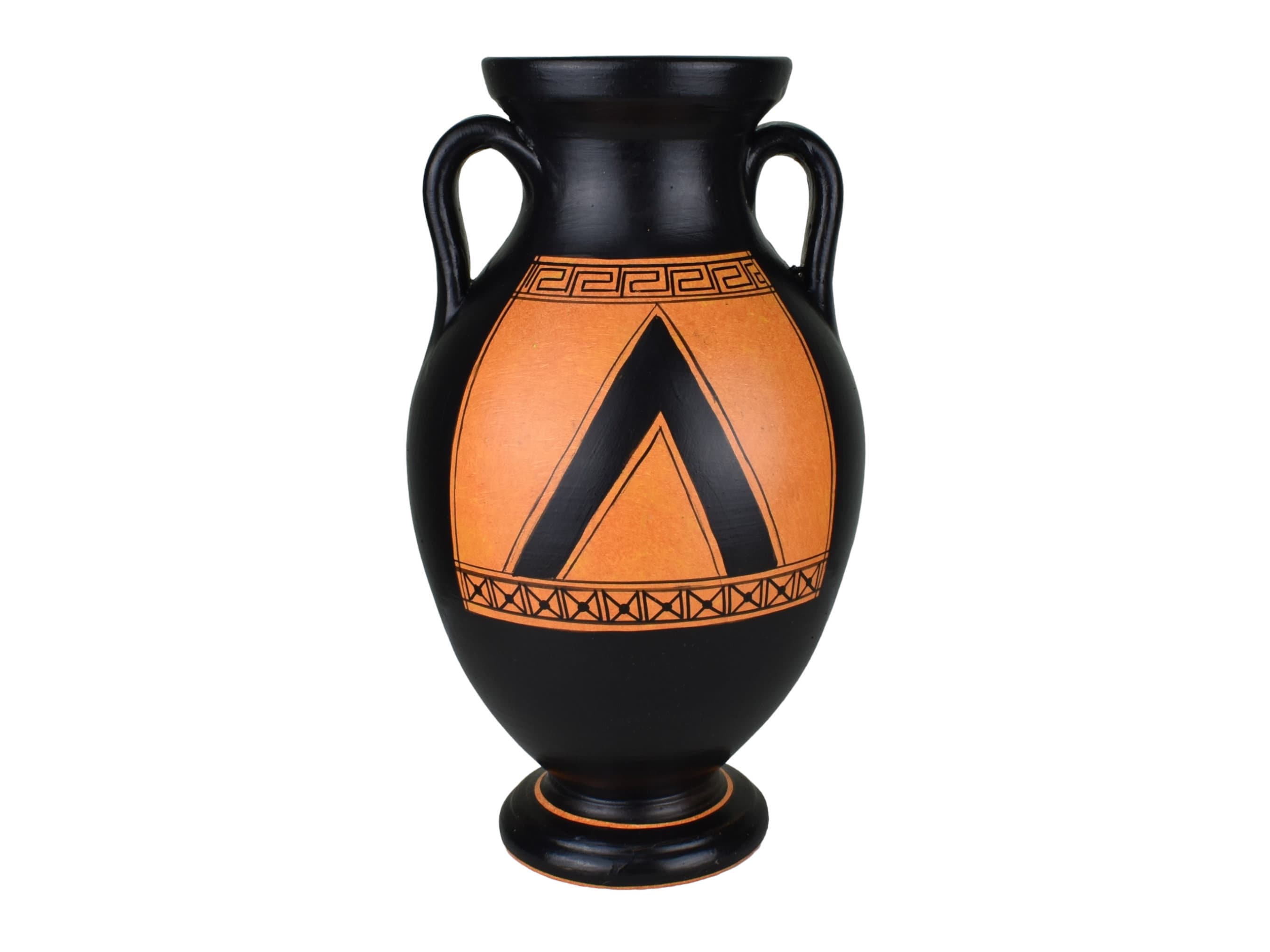 Amphora With Greek Spartan Helmet Lambda Symbol Vase Ancient Greek ...