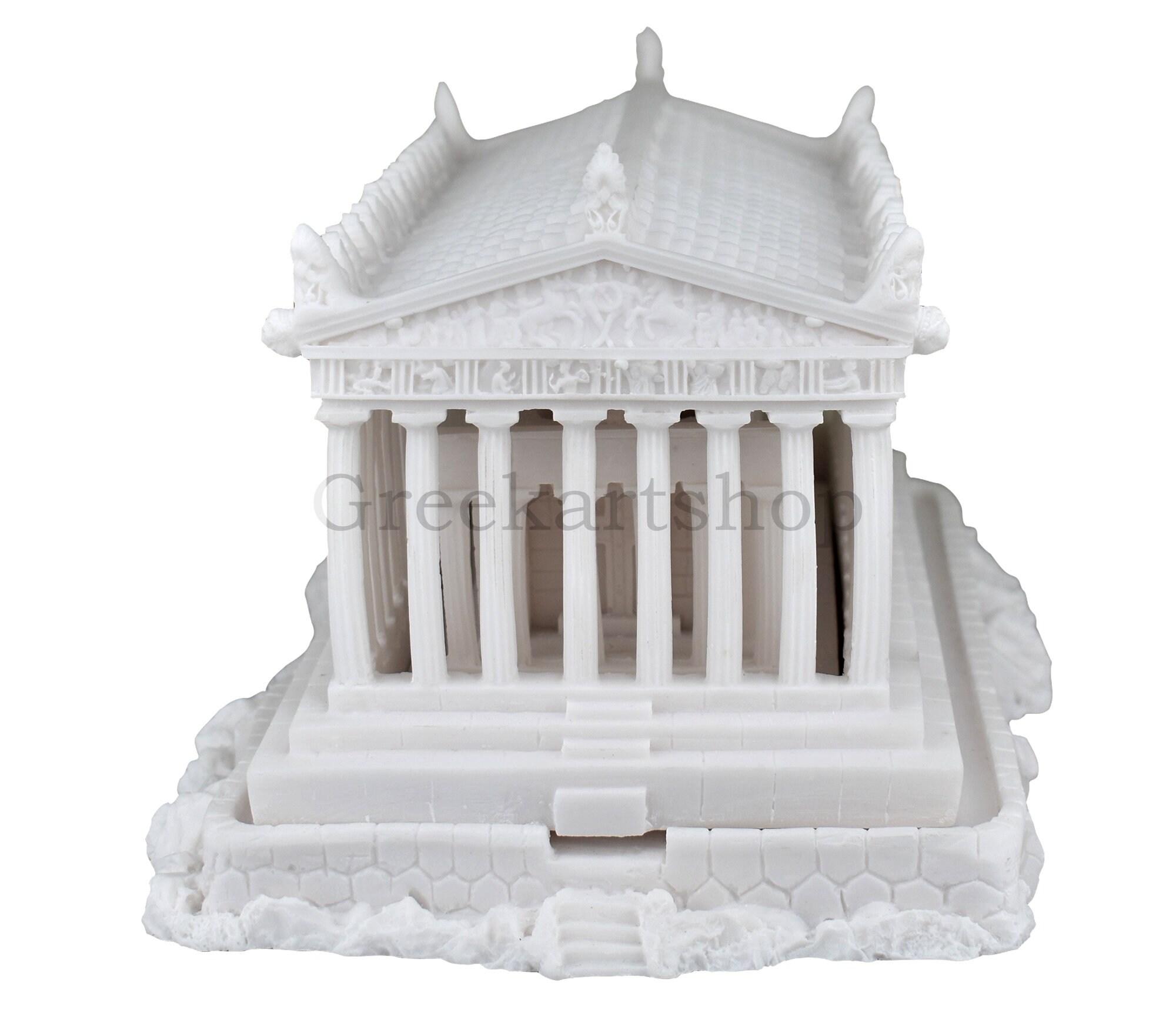 Parthenon Acropolis Athens Athena Temple Greek Cast Marble - Etsy
