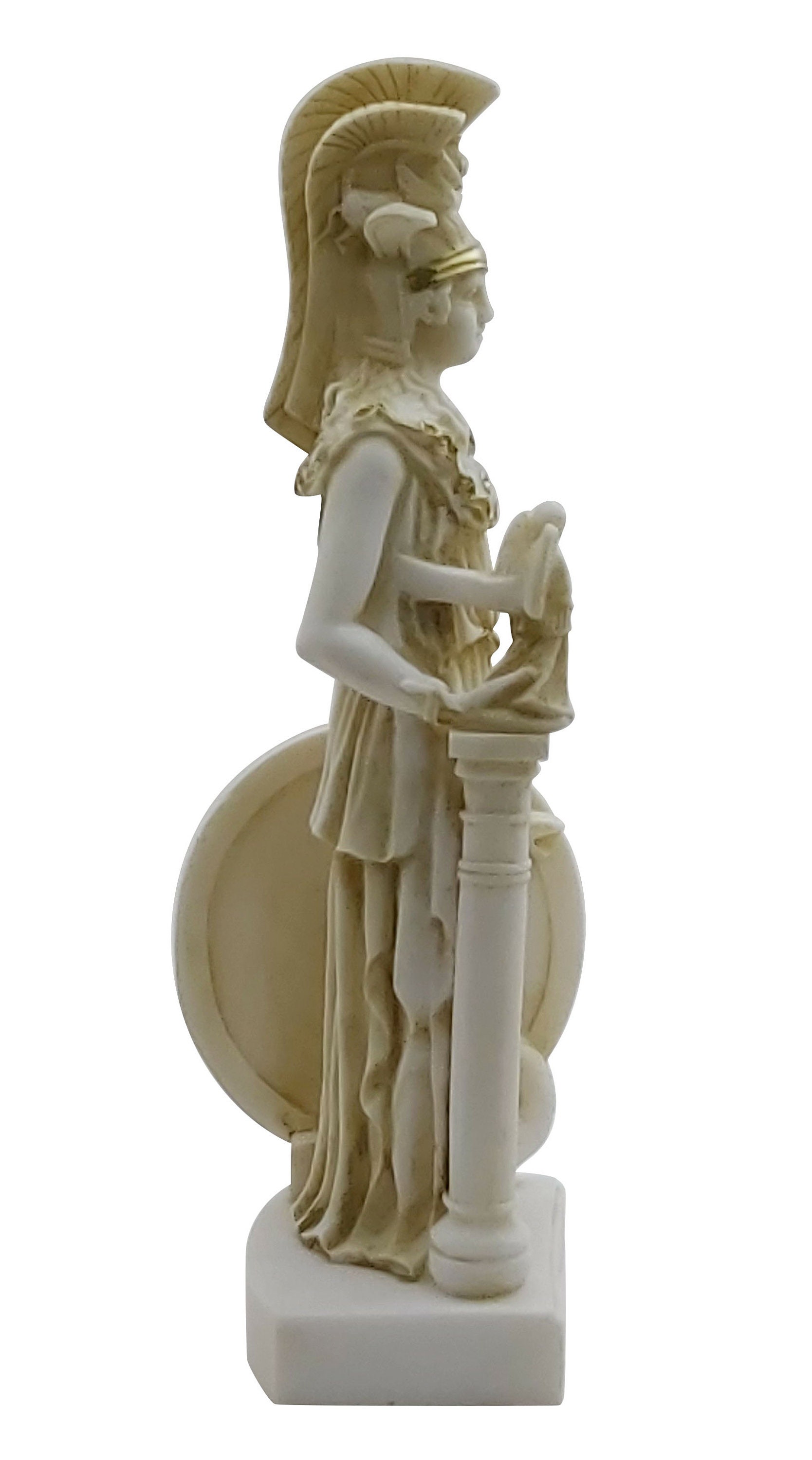 Athena Minerva Greek Goddess Cast Marble Museum Copy Statue - Etsy