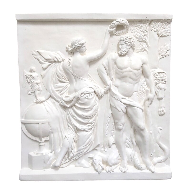 Hercules Crowned by Glory Wall Decor Plaque Relief Frieze - Etsy