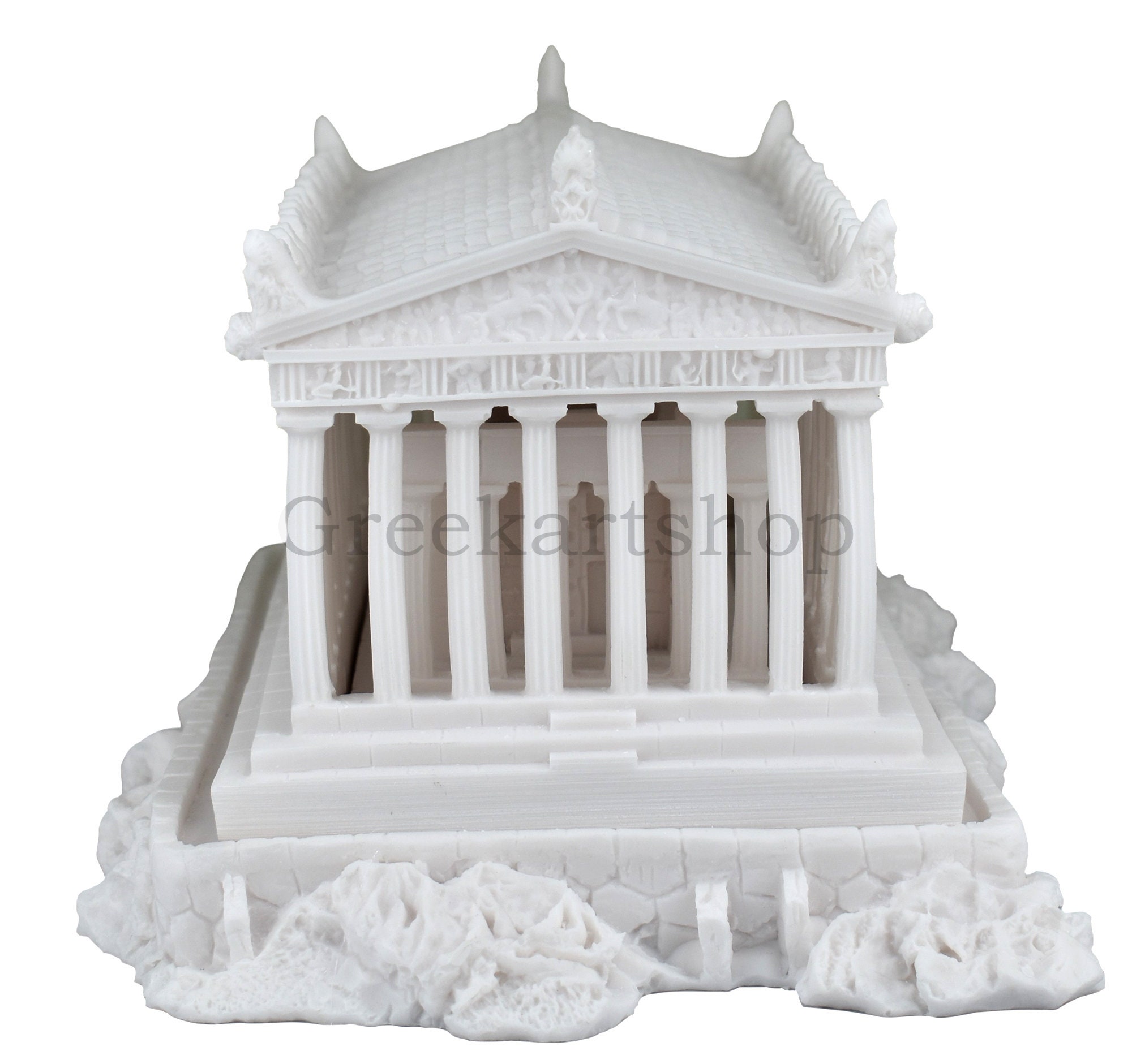 Parthenon Acropolis Athens Athena Temple Greek Cast Marble Sculpture ...