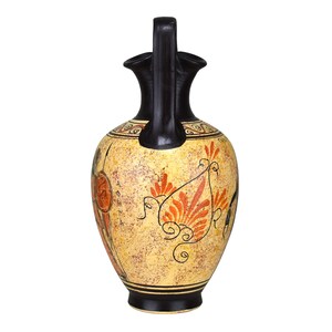 Ancient Greek Vase Pottery Vessel Pot Goddess Athena & God Poseidon 10 ...