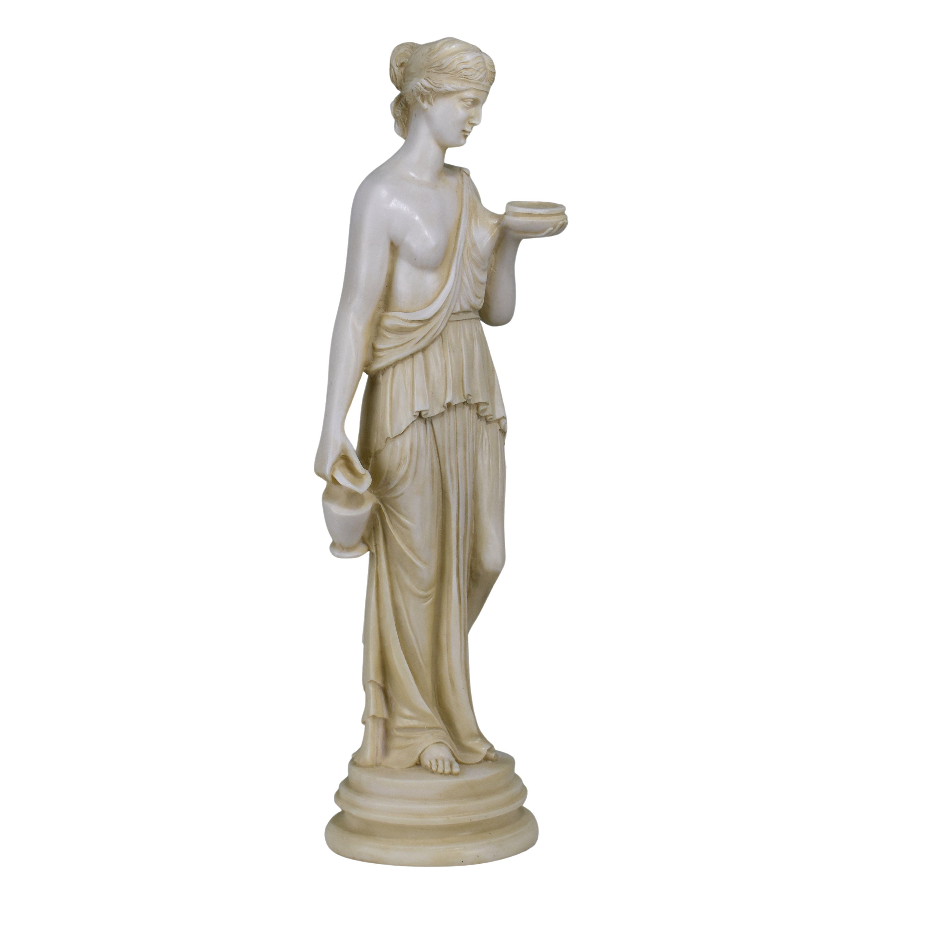 Hebe Goddess of Youth Cupbearer Female Greek Roman Statue - Etsy