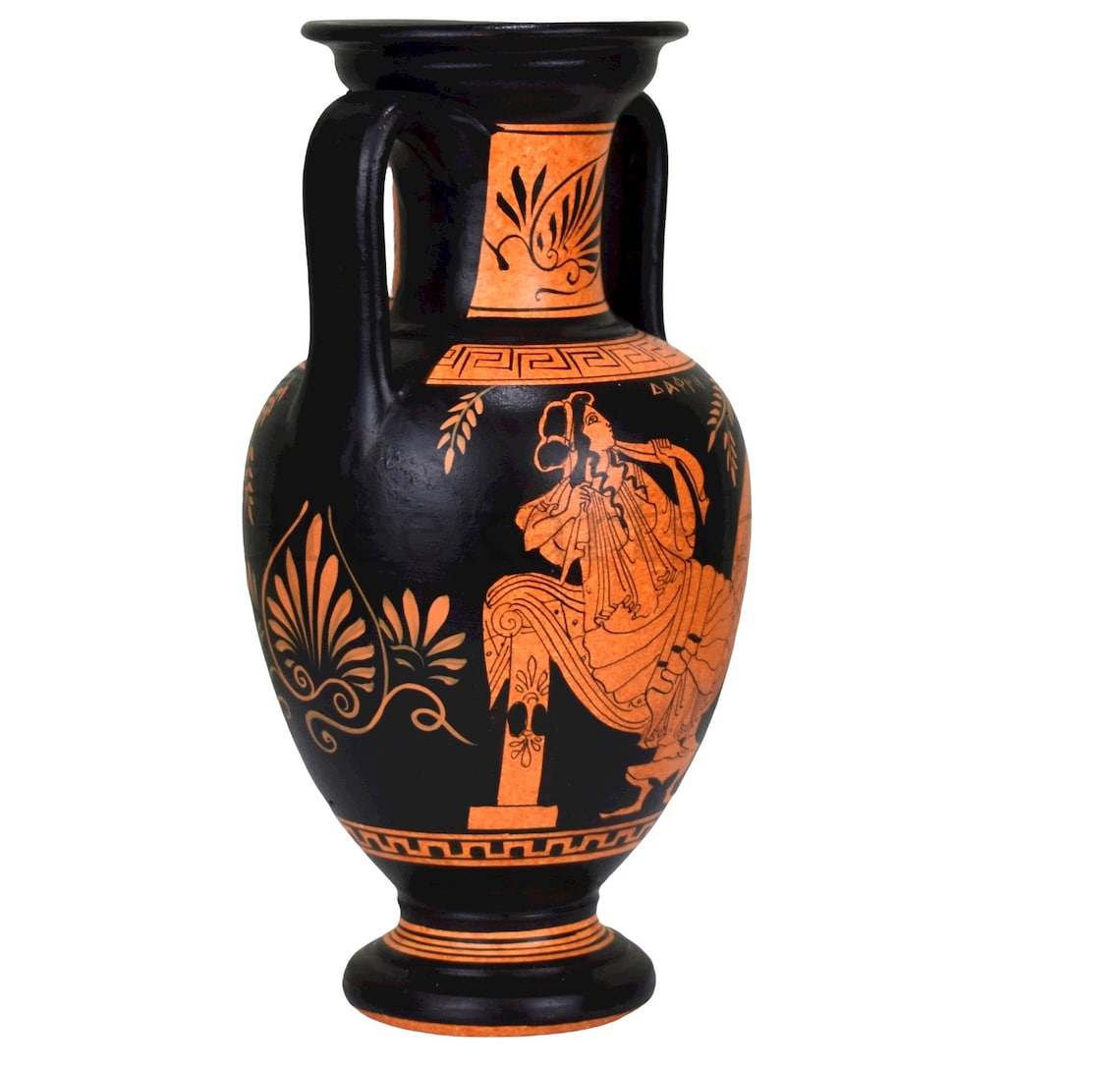 God Apollo and Daphne Painting Ancient Greek Vase Pottery - Etsy