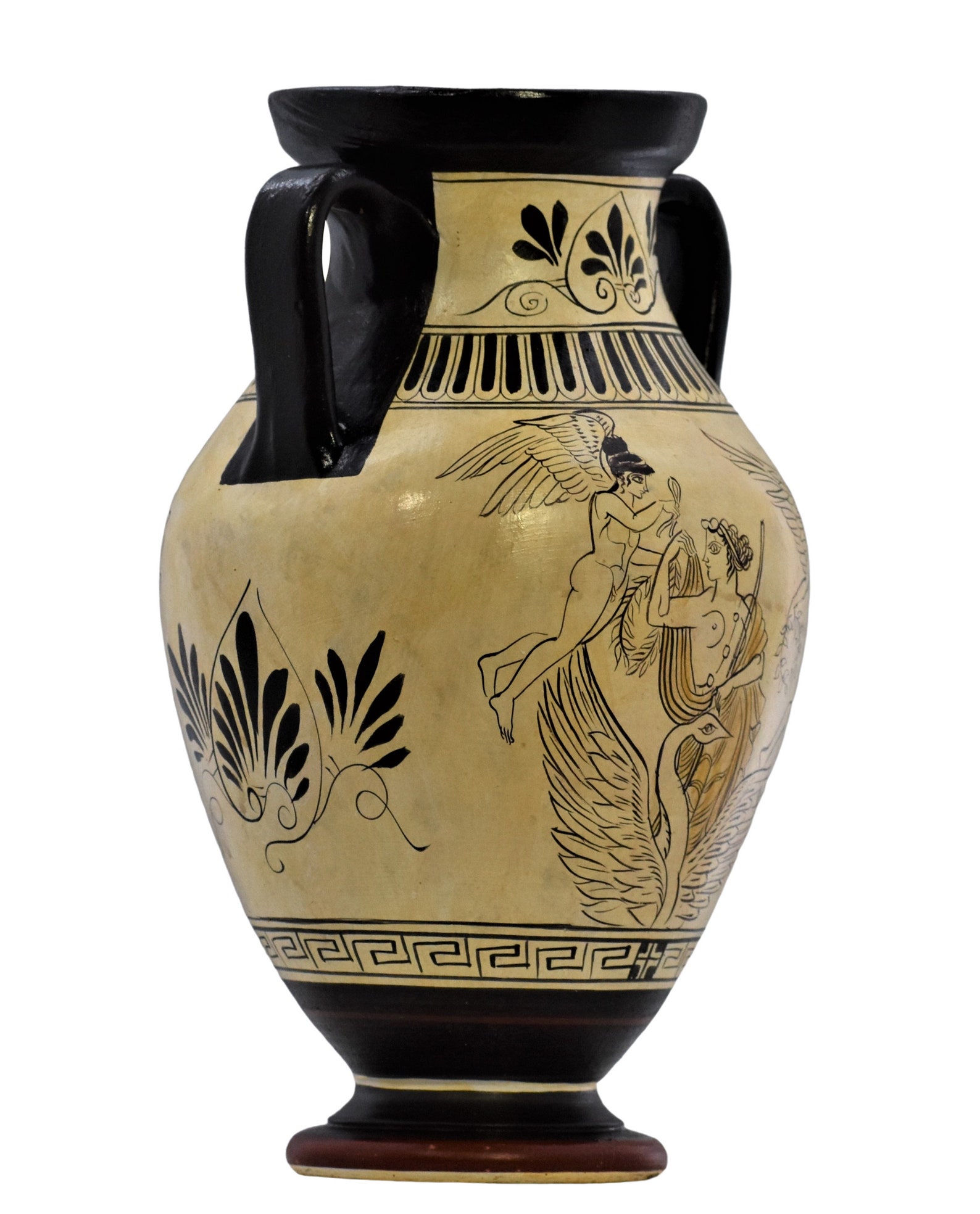 Goddess Aphrodite Riding Swan With Love Gods Vase Ancient - Etsy