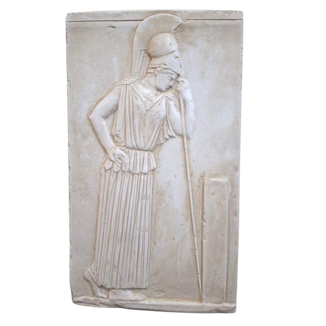 Mourning Athena Greek Goddess Plaque Relief Decor Museum Copy Sculpture ...