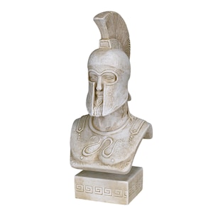 Leonidas Bust Head Spartan King Warrior Greek Statue Sculpture Cast ...