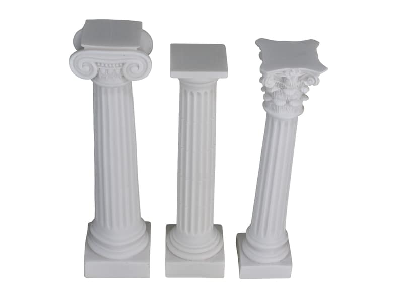 Greek Column Set of 3 – Ionic Doric Corinthian Orders – Classical ...