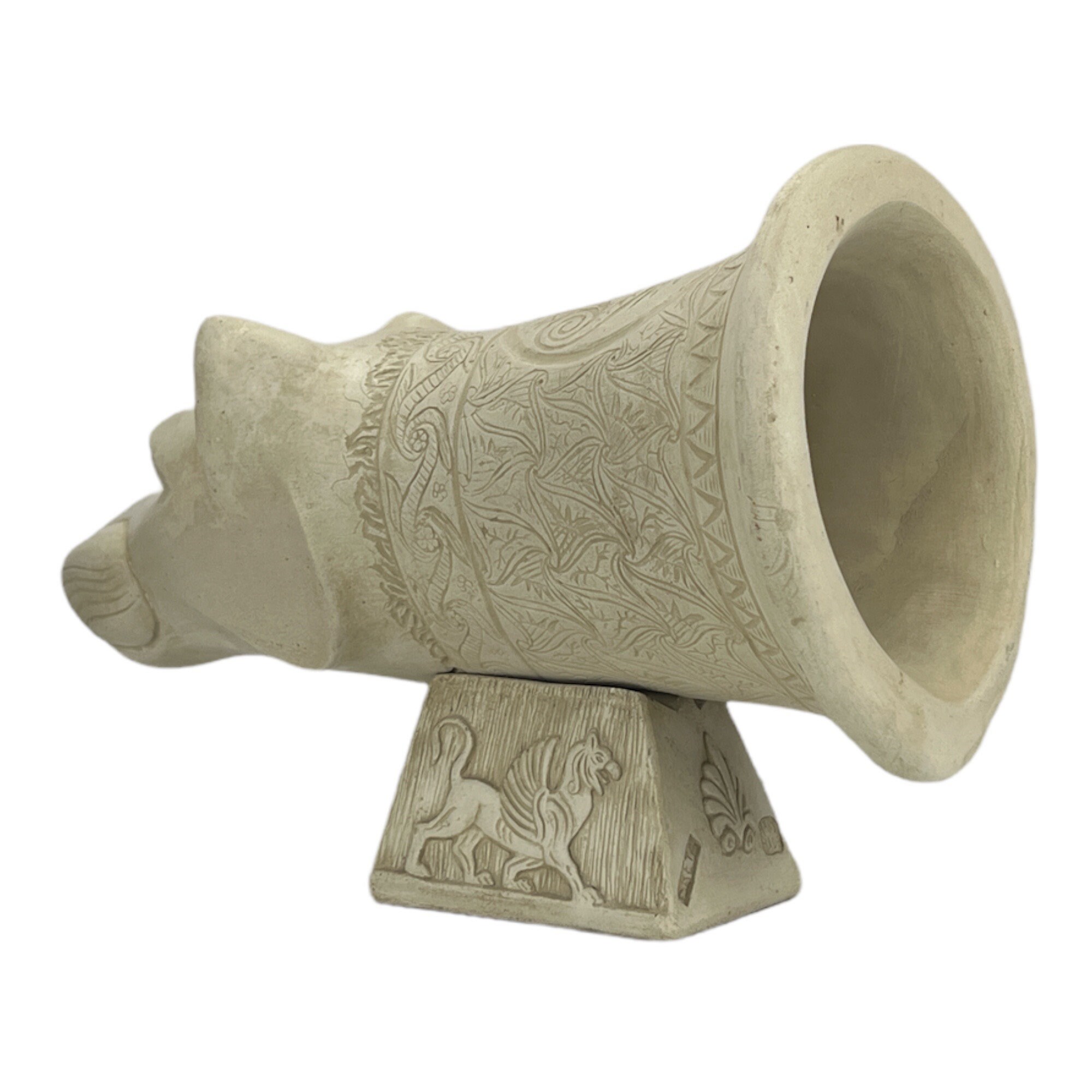 Lion Leon Rhyton Vase Ancient Greek Pottery Ceramic Home Decor - Etsy